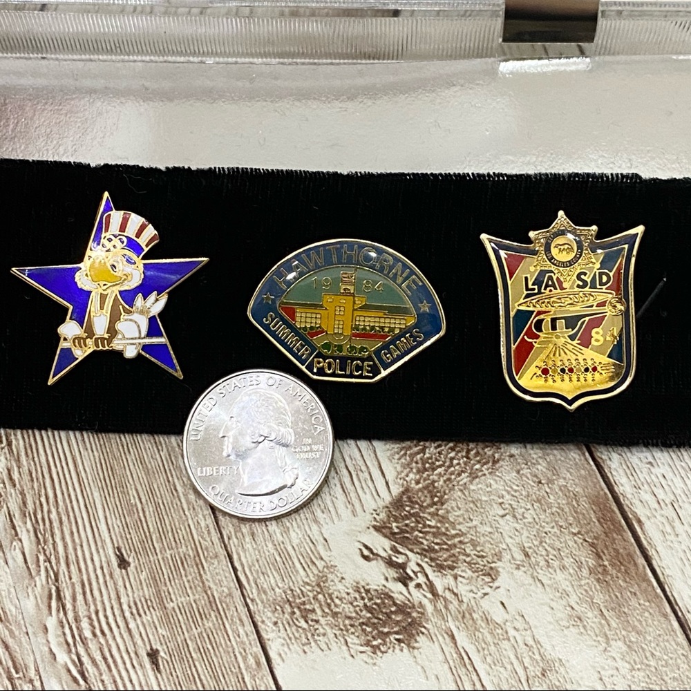 1984 Hawthorne Olympic Fire Lasd Lapel Pins - Gem